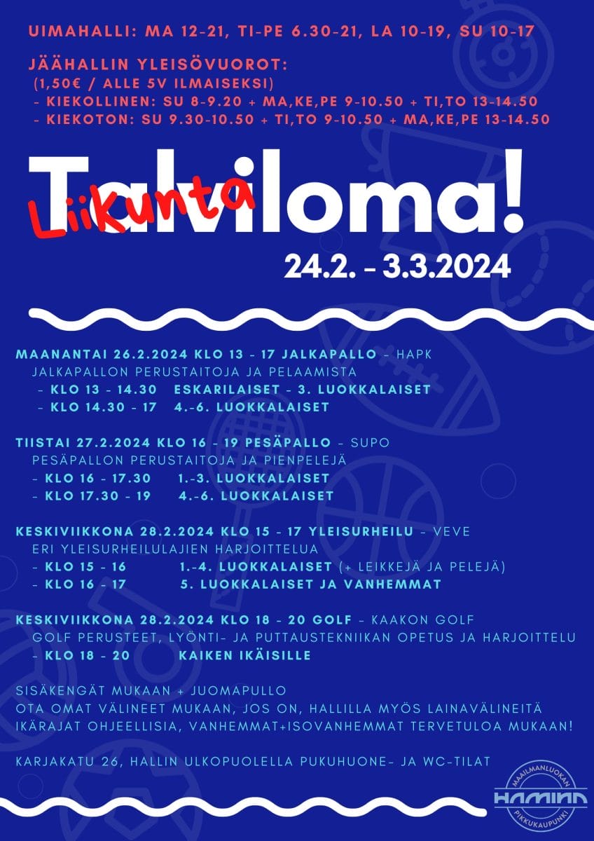 Talviloman liikuntatarjonta - Haminan kaupunki