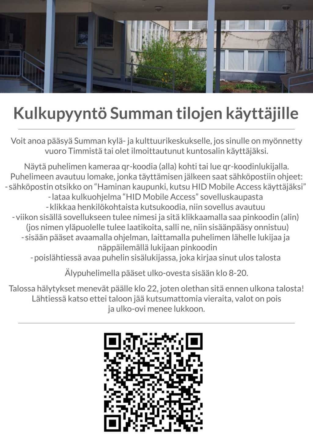 Summan kylä- ja kulttuurikeskus - Haminan kaupunki